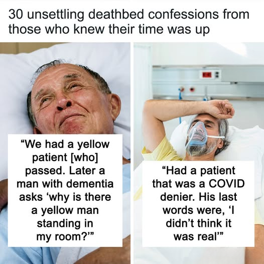 30 Haunting Deathbed Confessions That Left Medical Workers Shook ...