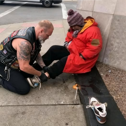 The Shoes That Mattered: Biker Refused to Quit Until a Homeless Woman ...